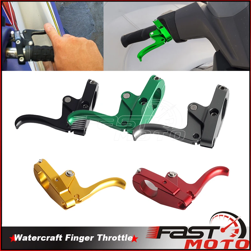 CNC Motorcycle Finger Throttle Lever for Yamaha SeaDoo Super Jet Ski WaveRunner 300 440 550 650 ...