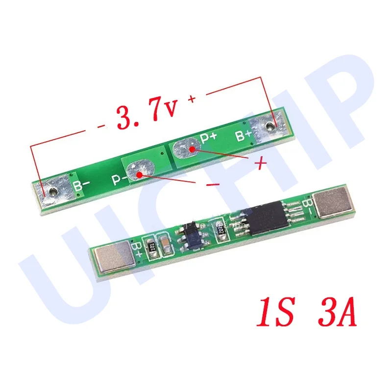 10PCS 1S 3.7V 3A li-ion BMS PCM battery protection board pcm for 18650 ...