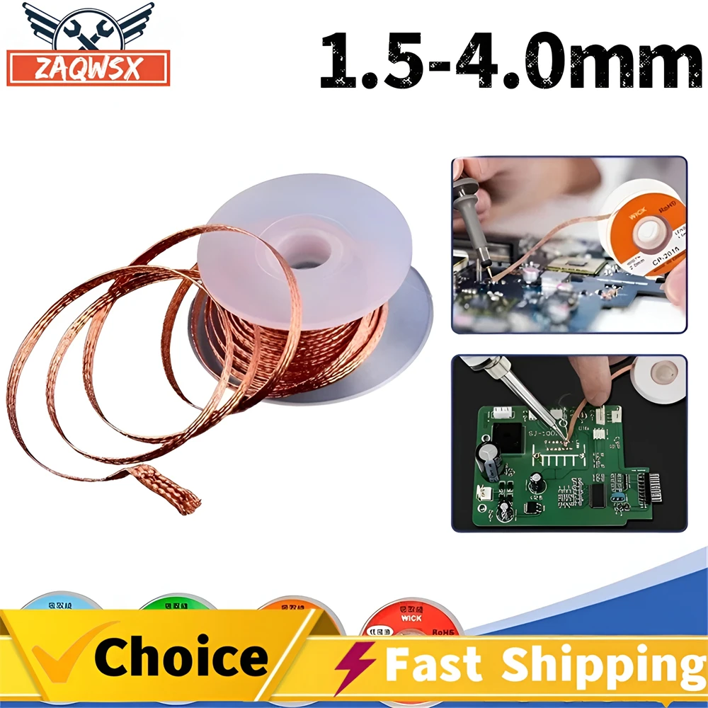 10Pcs-1-0-4-0mm-Length-Welding-Wires-Desoldering-Mesh-Braid-Tape-Copper ...