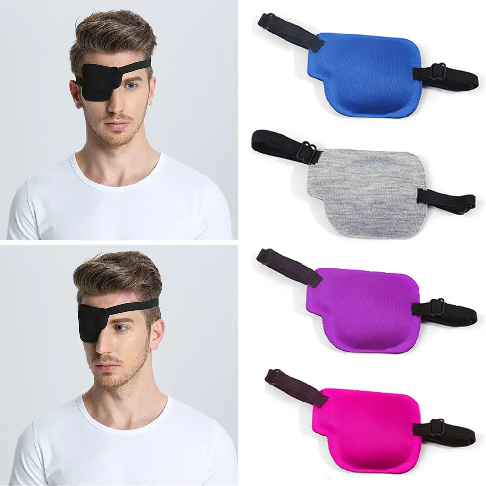 1PC-Black-Single-Eye-Patch-Adjustable-3D-Foam-Groove-Eyeshades-For-Lazy ...