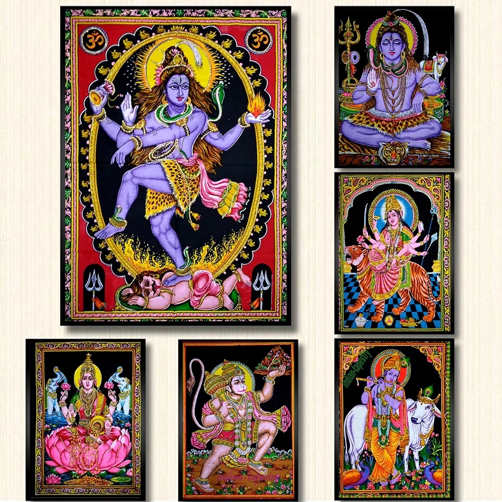 Shiva Parvati Painting | Poster Prints Shiva | Canvas Paintings Shiva ...