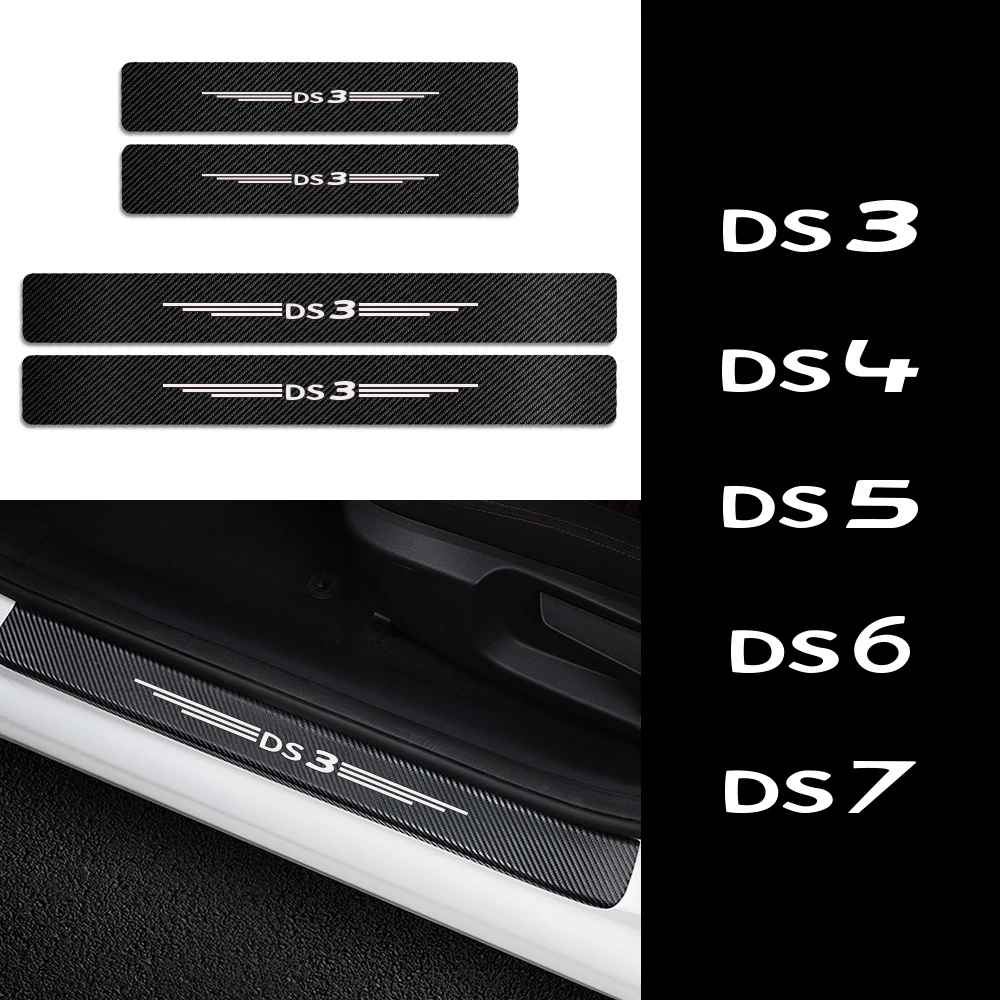 Car Door Sill Sticker Accessories Protector For Ds Spirit Ds3 Cabrio Racing Ds4 Performance Ds4s ...