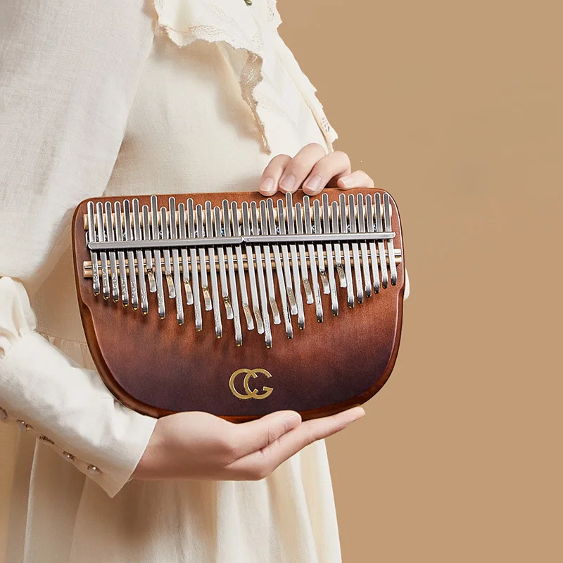 Kalimba Piano de pulgar profesional, chapa de madera de haya, dedo de 34 teclas, instrumento de ...