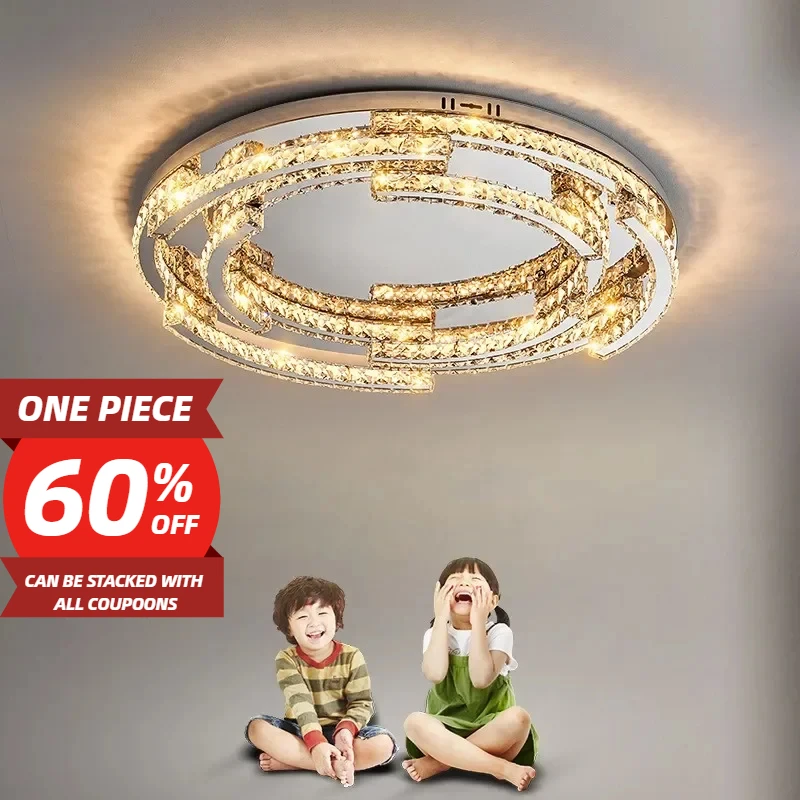 Lustre-moderno-de-cristal-led-l-mpada-do-teto-foyer-a-o-brilhante-led ...