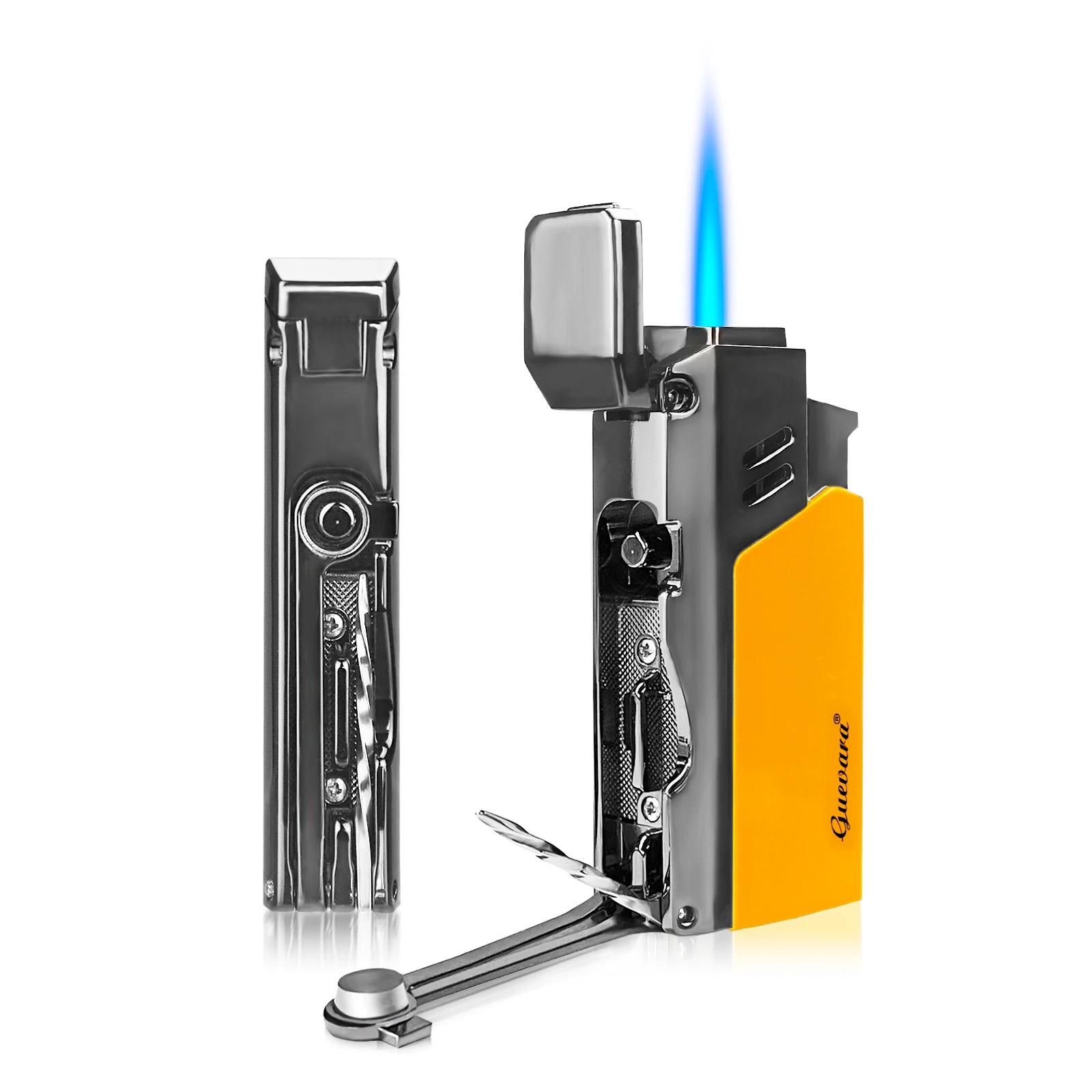 Guevara-Cigar-Lighter-Metal-Windproof-Pocket-Lighters-Single-Jet-Flame ...