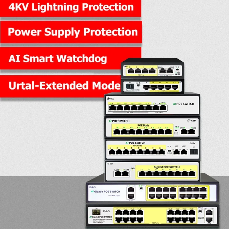 STEAMEMO-HY-Series-8-Port-48V-POE-Switch-100M-90W-External-Power-Supply ...