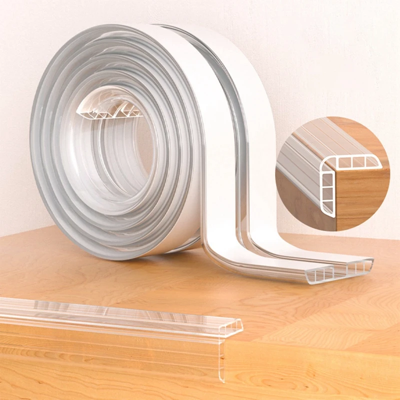 2M-Transparent-PVC-L-Protection-Strip-Double-Sided-Tape-Anti-Bumb-Kid ...