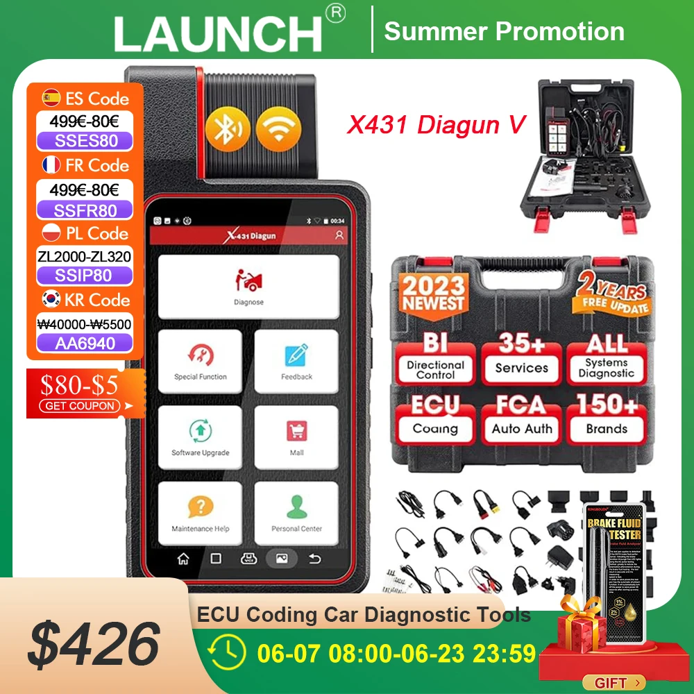 LAUNCH-X431-Diagun-V-Full-System-Professional-OBD2-Diagnostic-Tools-ECU ...