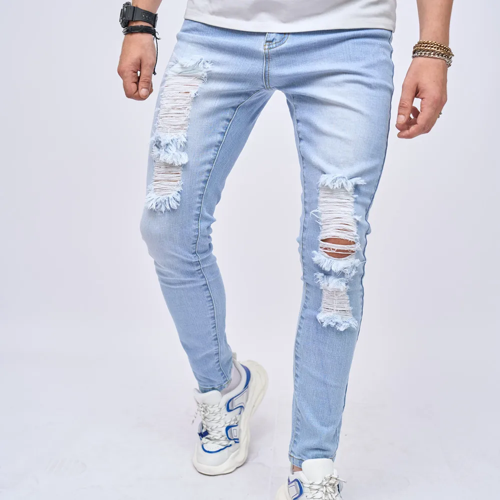 Spring-And-Autumn-Men-Ripped-Jeans-Distressed-Slim-Male-Trousers ...
