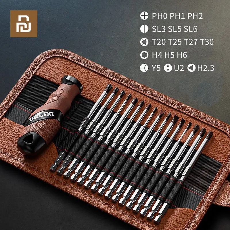 Youpin-Delixi-Ratchet-Screwdriver-Set-Slotted-Phillips-TORX-Magnetic-Screw-Driver-Bits-Kit ...
