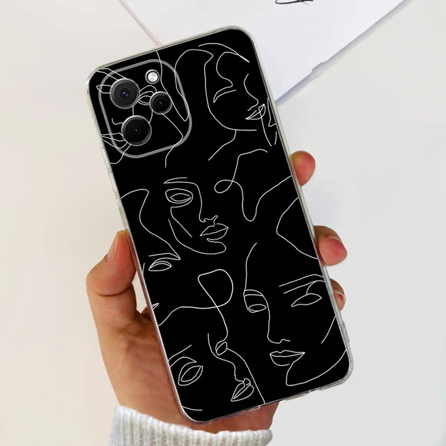 For Huawei Nova Y61 4G Case Luxury Marble Printed Silicone Soft TPU ...