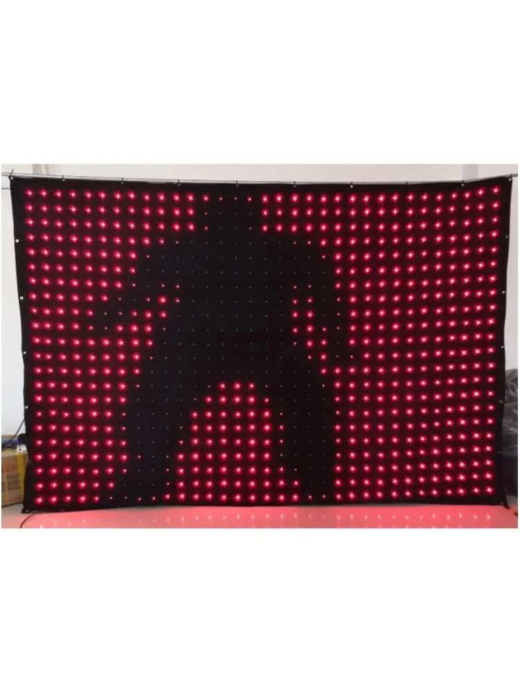 2X 3M P9cm tela de vídeo LED pantalla LED Flexible telón de fondo de ...