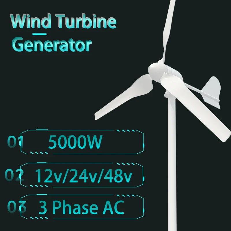 5000w-Wind-Turbine-Generator-12v-24v-48v-High-Efficiency-5kw-Power ...
