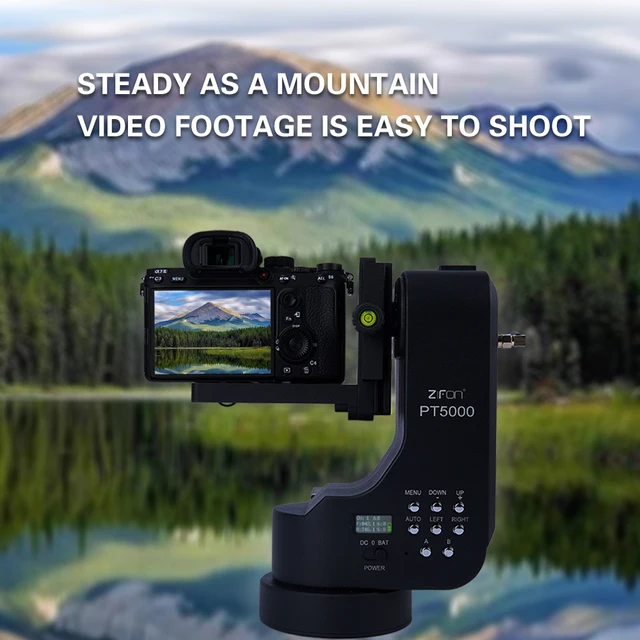 ZIFON PT5000 Auto Motorized Rotating Panoramic Head Remote Control Pan ...