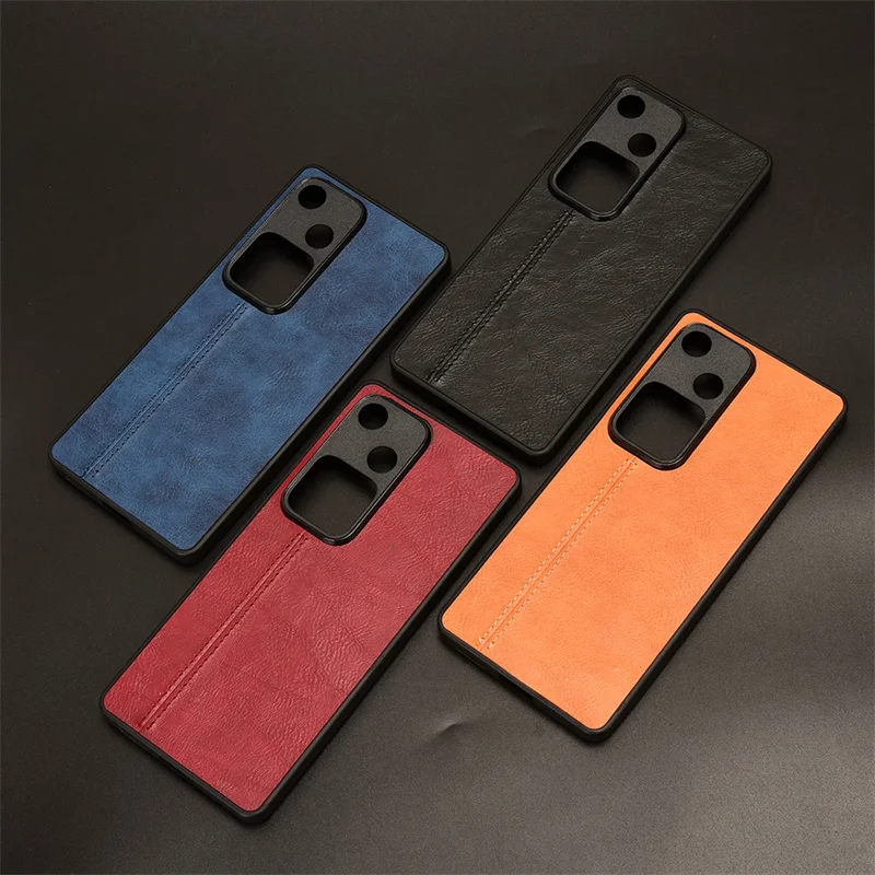 Suit-For-Vivo-S18-5G-luxury-car-line-leather-back-case-for-Vivo-V30-5G ...