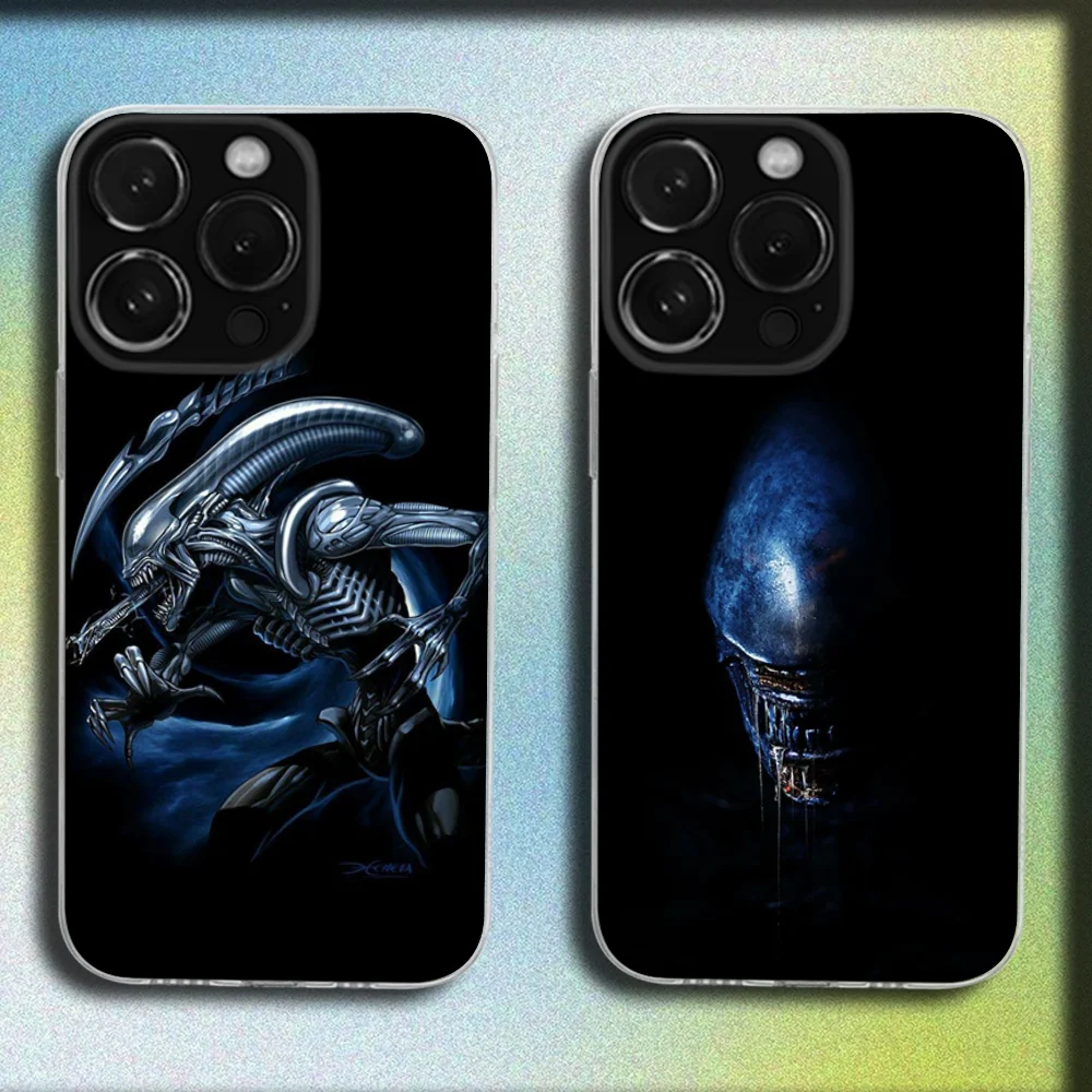 Movie A-Alien X-Xenomorph Phone Case For iPhone 16,15,14,13,12,11 Plus ...