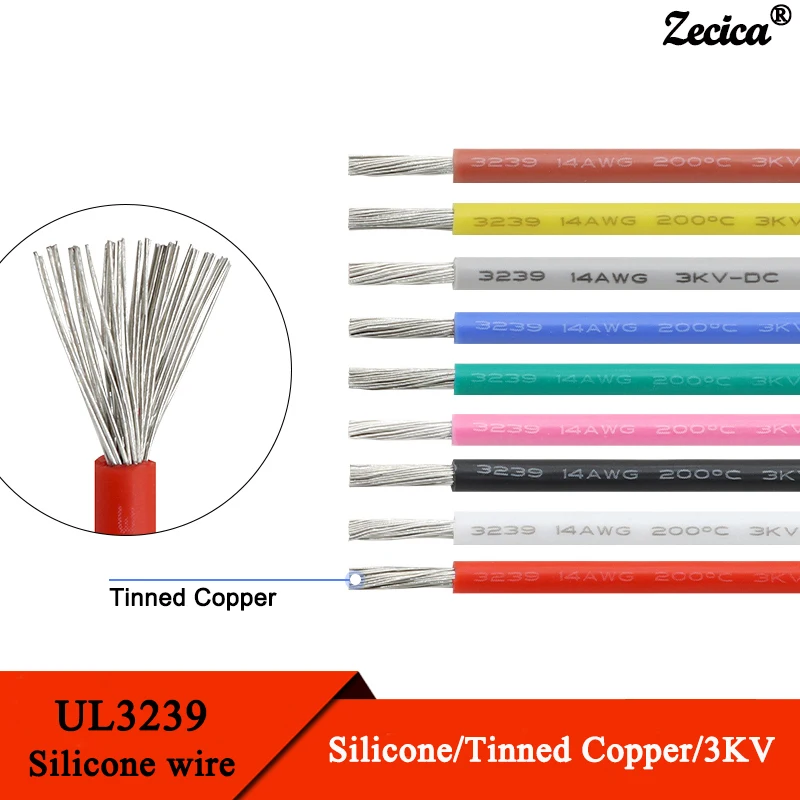 Cable-de-silicona-UL3239-de-cobre-esta-ado-Cable-electr-nico-LED-DIY-32 ...