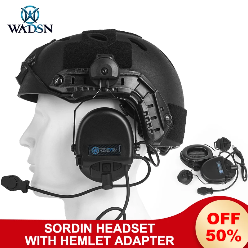 Sordin-WADSN-Adaptive-Noise-Canceling-Headset-com-Microfone-Tactical ...
