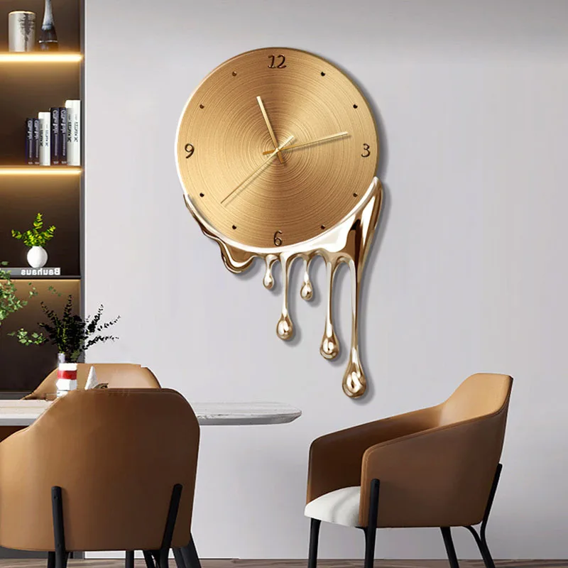 Industrial-Free-Shipping-Wall-Clocks-Living-Room-Luxury-Gold-Unusual ...