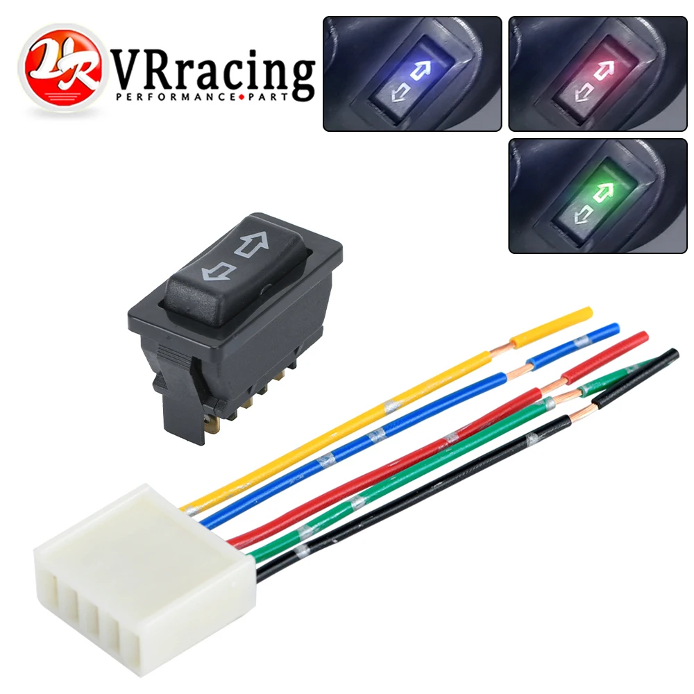 Universal-Auto-Car-Power-Window-Switch-Lifting-Switch-5-Pin-DC-12V-20A ...