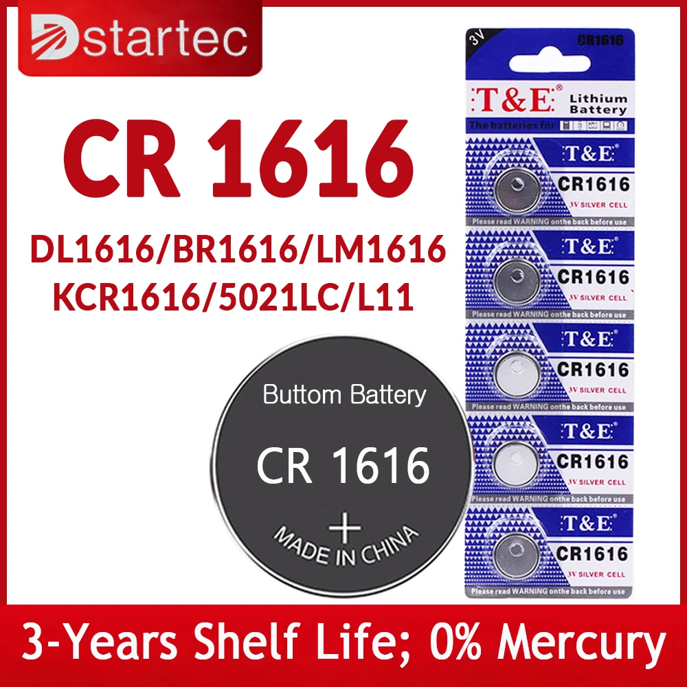 NEW-5PCS-25PCS-3V-CR1616-Lithium-Button-Battery-DL1616-BR1616-ECR1616 ...