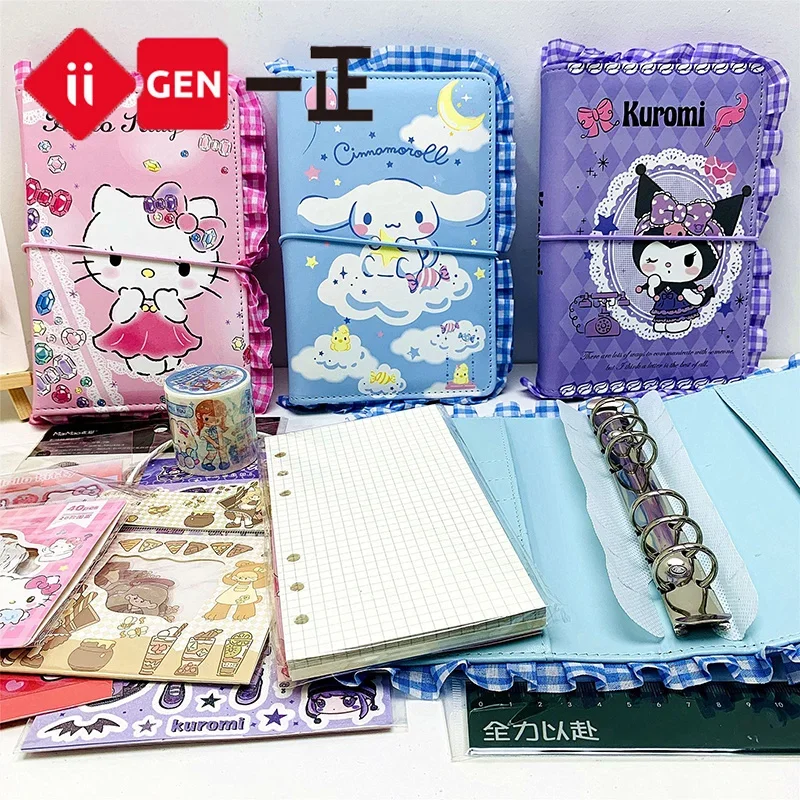 Sanliou-Loose-Leaf-Kawaii-Hello-Kitty-Hand-Ledger-Set-Student-High ...