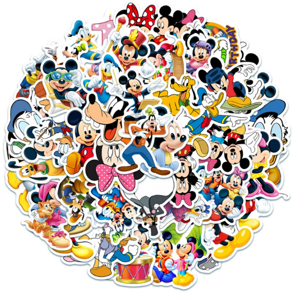 10/30/50pcs Disney Movie Mickey Mouse Stickers Anime Decals DIY ...