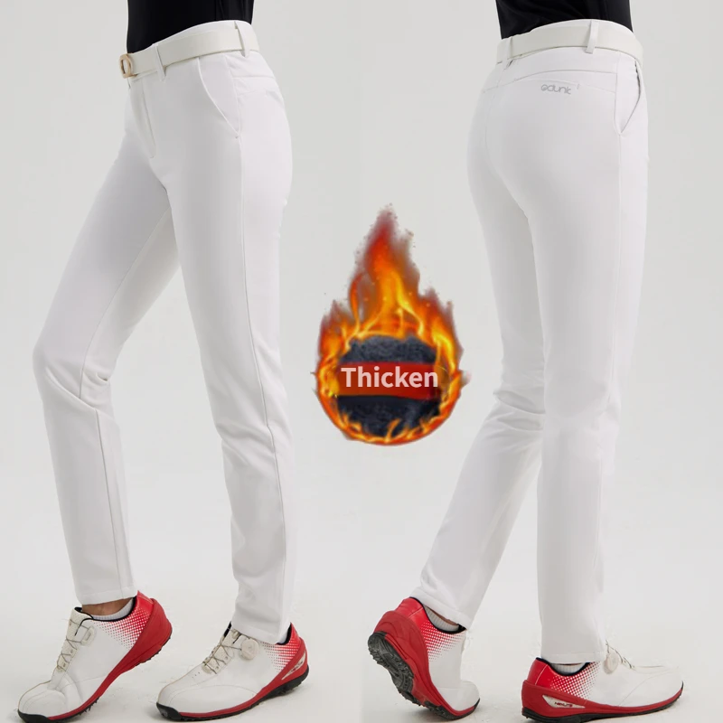 Oclunlc-Golf-Women-s-Plush-Pants-Autumn-and-Winter-Golf-Long-Pants ...