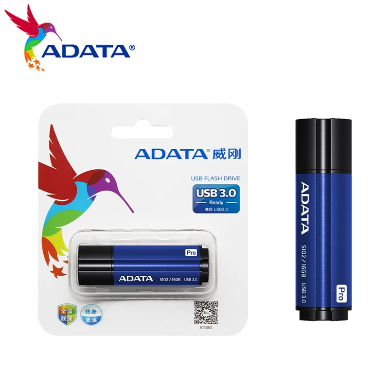 Original ADATA S102 USB Flash Drive16GB pendrive High speed USB3.1 Read ...