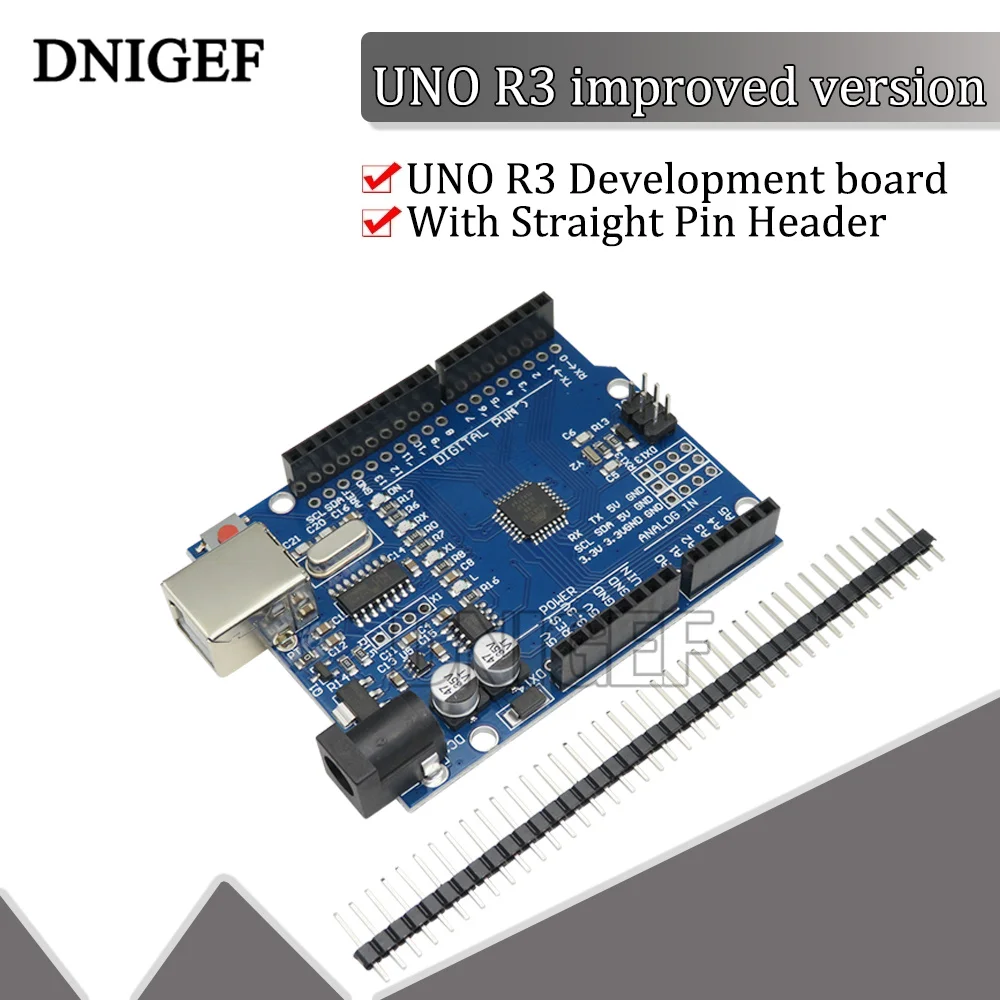 DNIGEF-Cabe-alho-reto-do-pino-UNO-R3-DEV-placa-CH340-CH340G-ATmega328P ...