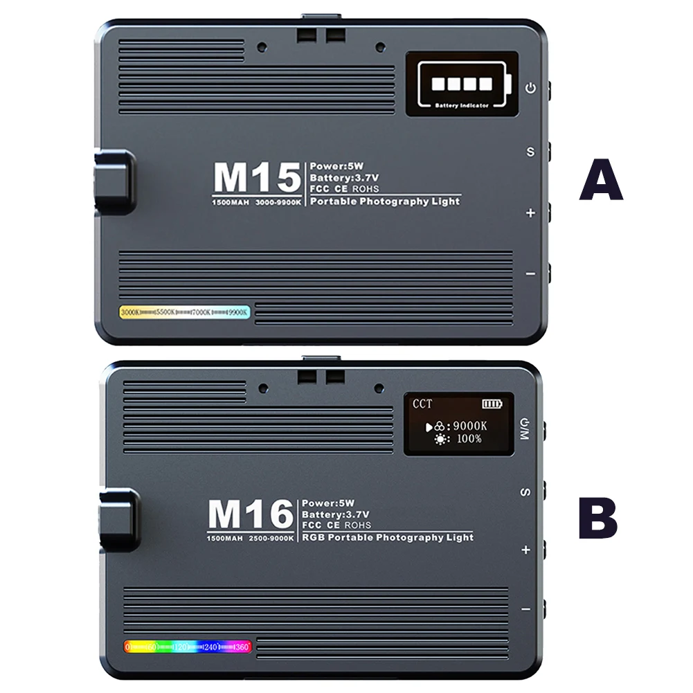 3000-9900K-1500mAh-LED-Video-Light-RGB-LED-Video-Light-Portable ...