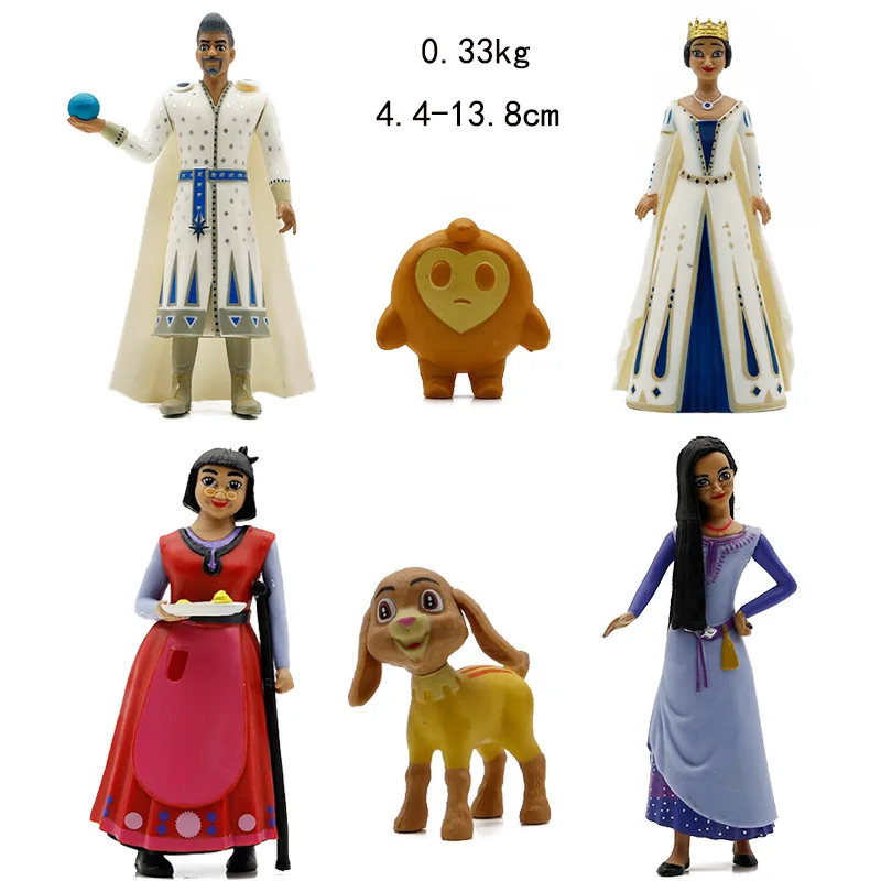 6Pcs-Set-Movie-Wish-Action-Figure-Toy-PVC-Asha-Princess-Valentino-Goat ...