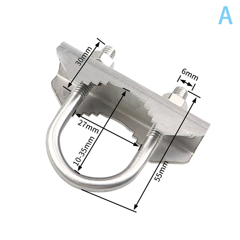 1PC M6 U Bolts Mounting Hardware Heavy Duty Anti-Rust Mast To Mast ...