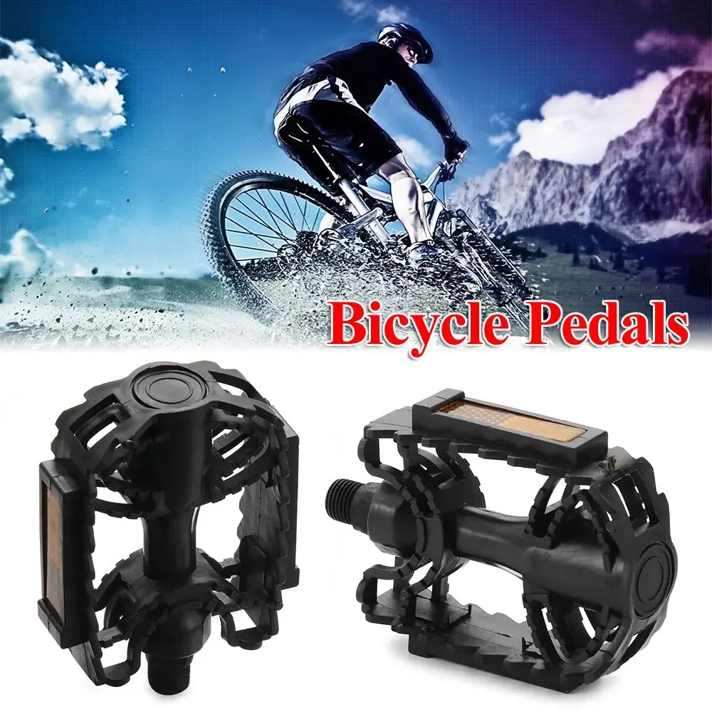 1Pair MTB Road Bike Flats Platform Pedal Cycling Accessories Black ...