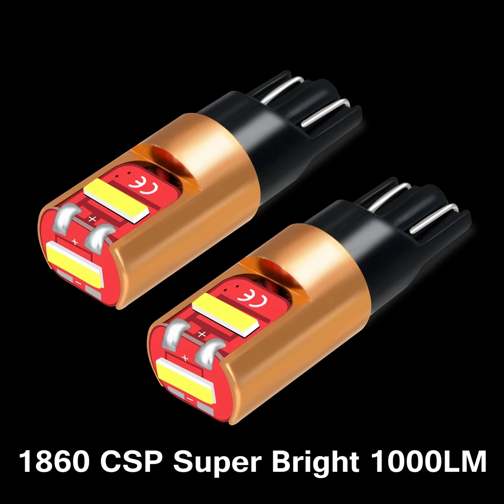 2Pcs-T10-LED-Bulbs-Super-Bright-W5W-WY5W-CSP-Chips-1000Lm-Canbus-Car ...