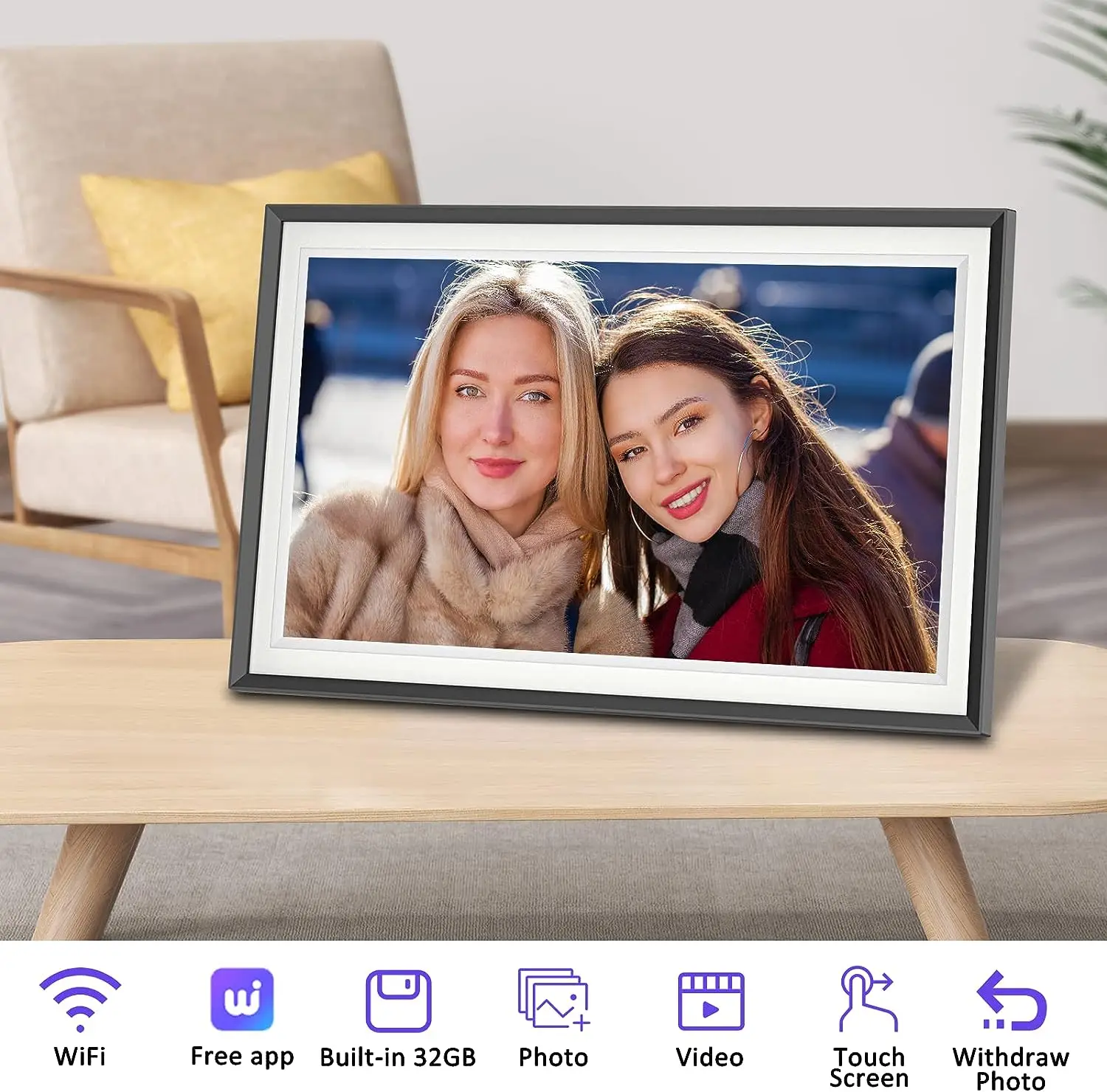 Frameo-15-6-inch-Full-HD-1080P-Wifi-Cloud-Digital-Picture-Frame-with ...
