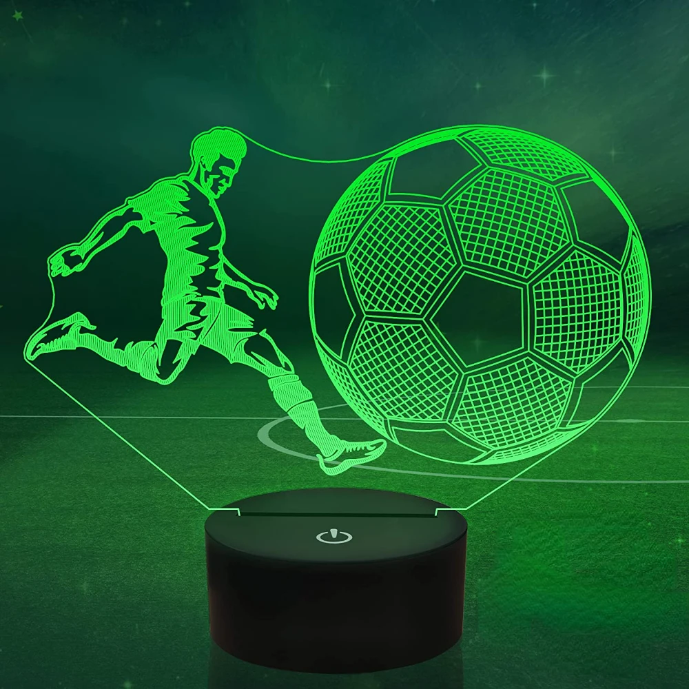 Football-Gifts-for-Kids-Boys-3D-Illusion-Lamp-Football-Player-Night ...