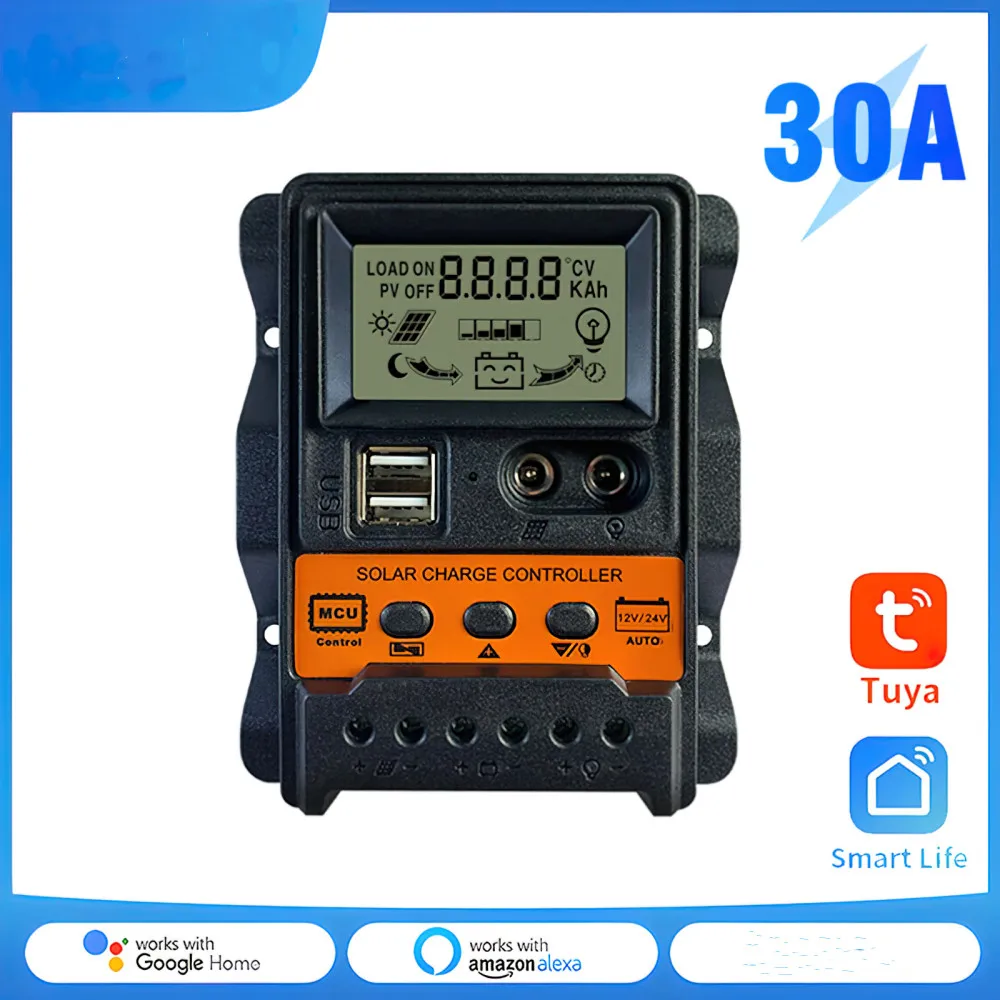 Solar-laderegler-PWM-Regler-mit-LCD-Anzeige-10a-20a-30a-12V-24V-Dual ...