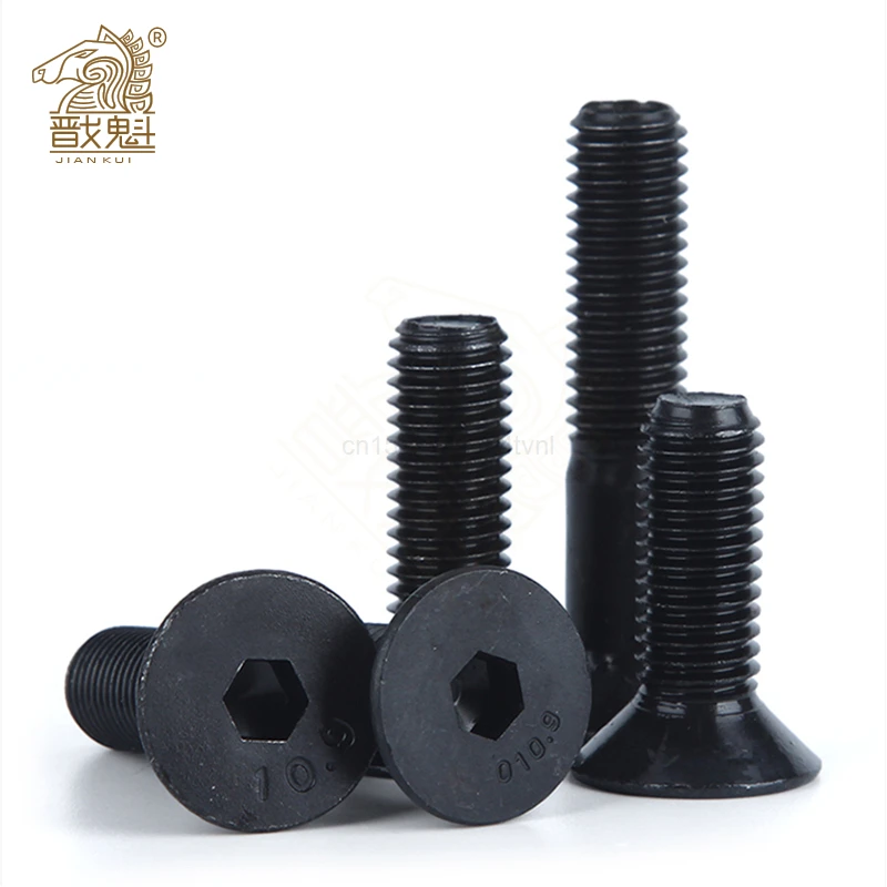 20/50pcs Hexagon Socket Flat Countersunk Head Screw Carbon Steel M2 M2.5 M3 M4 M5 M6 M8 Hex ...