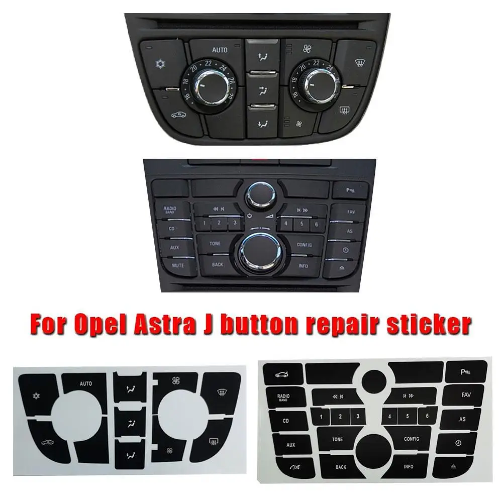For Opel Astra J Button Sticker Climate Radio Panel Repair For Vauxhall ...