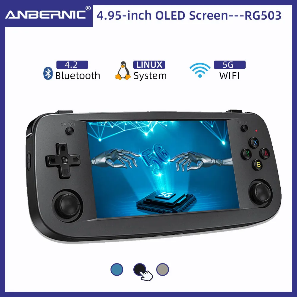 Anbernic consola de videojuegos portátil Retro RG503, pantalla OLED de ...