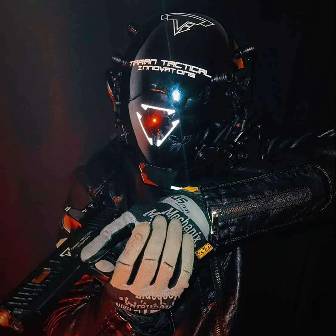 Futuristic Battle Helmet