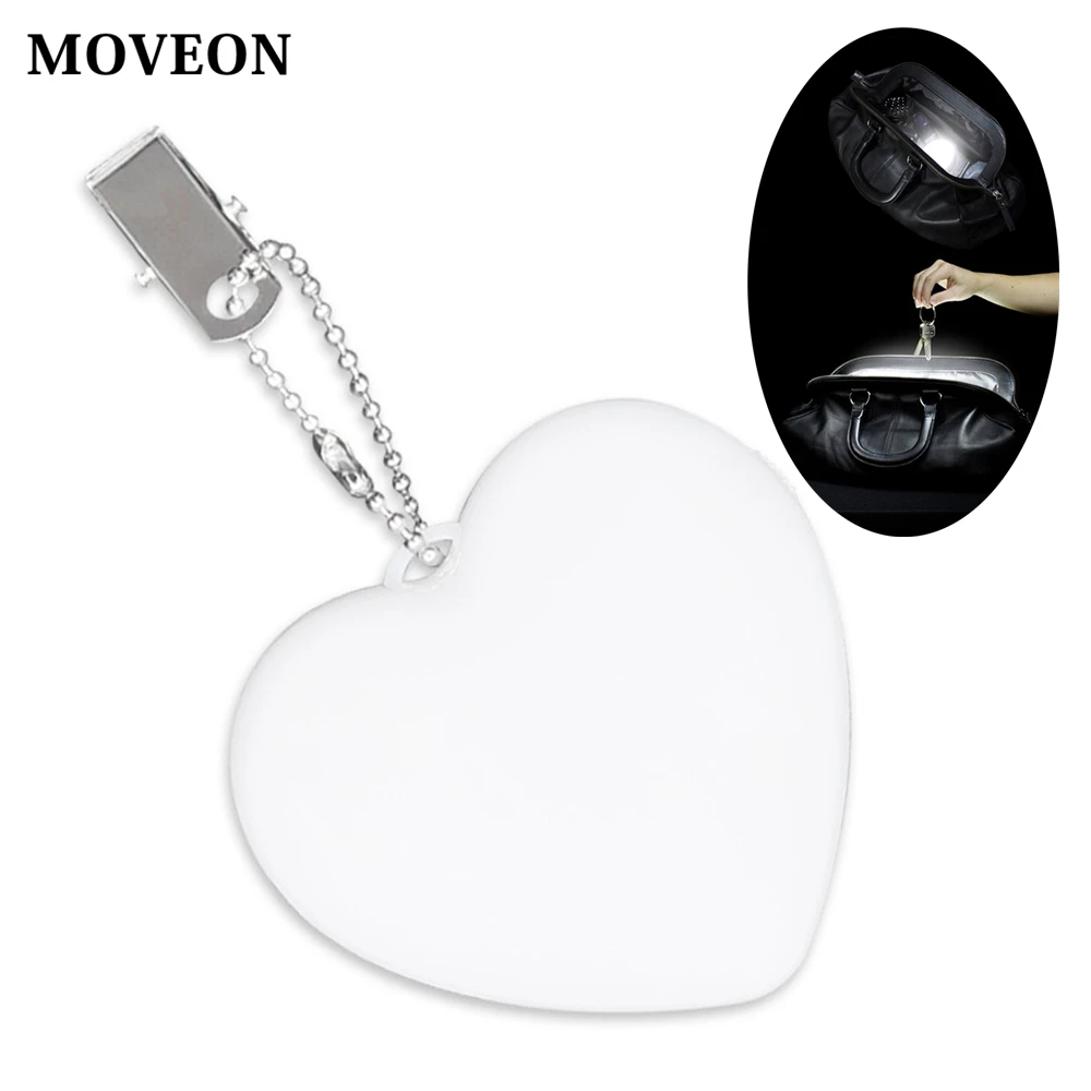 Purse Handbag Light Heart Shaped Sensor Led Bag Lamp Automatic ...
