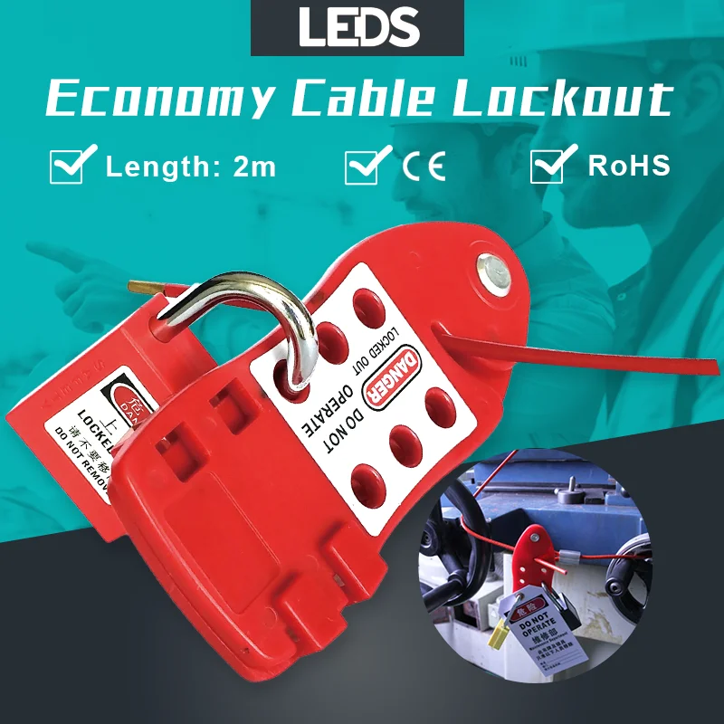 Economy-Cable-Lockout-Fish-Type-Cable-Safety-Lock-With-Insulated-Steel ...