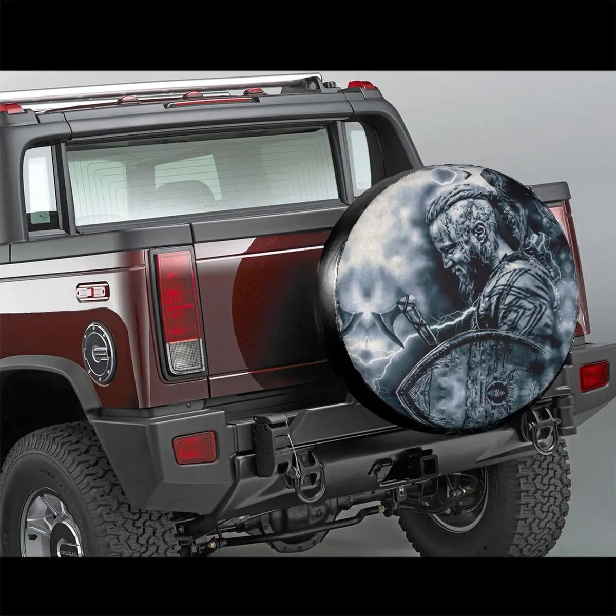 Custom Ragnar Lothbrok Vikings Spare Tire Cover for Jeep Honda Viking ...