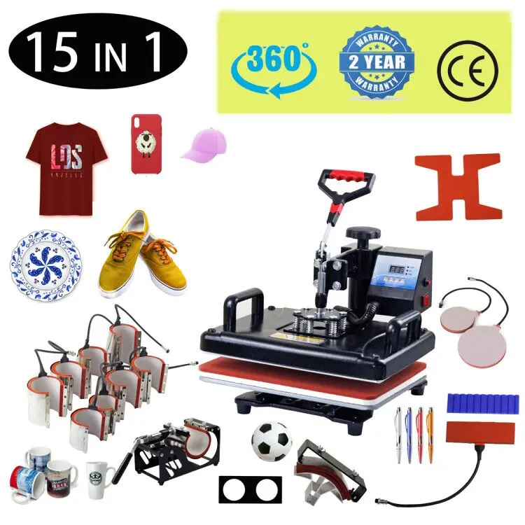 15 In 1 Heat Press Machine,Sublimation Printer/Heat Transfer Machine ...