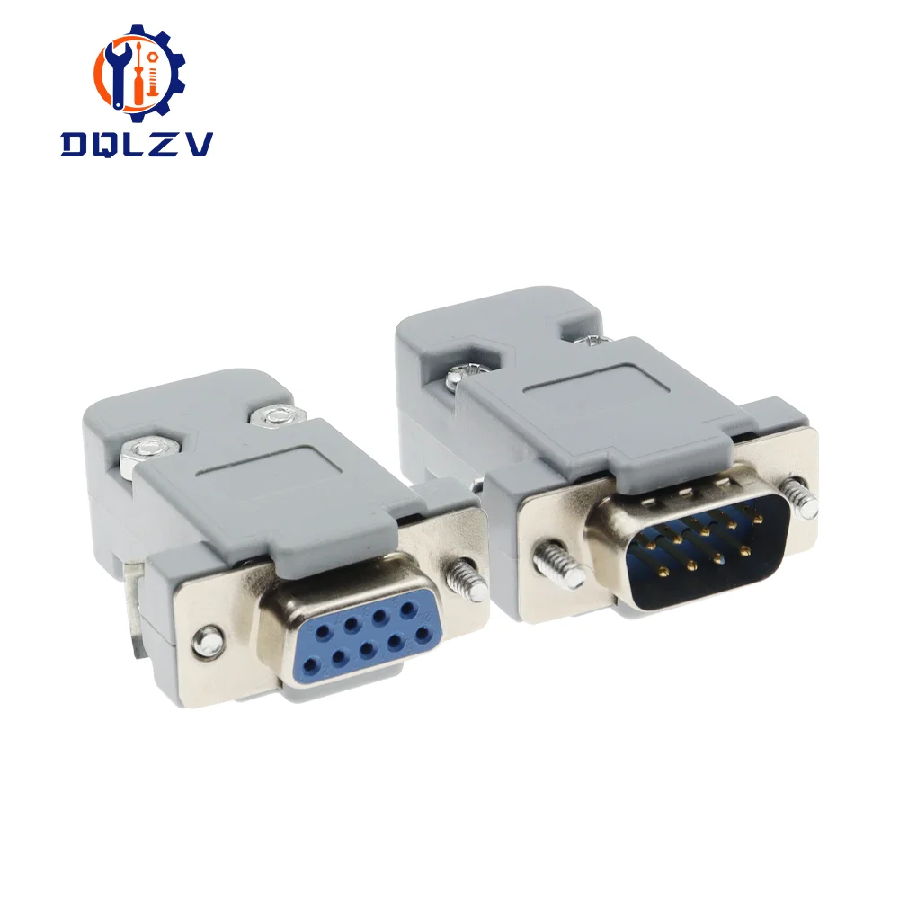 2PCS-DB9-Adapter-Connector-Core-RS232-Serial-COM-Plug-Connectors-Hole ...