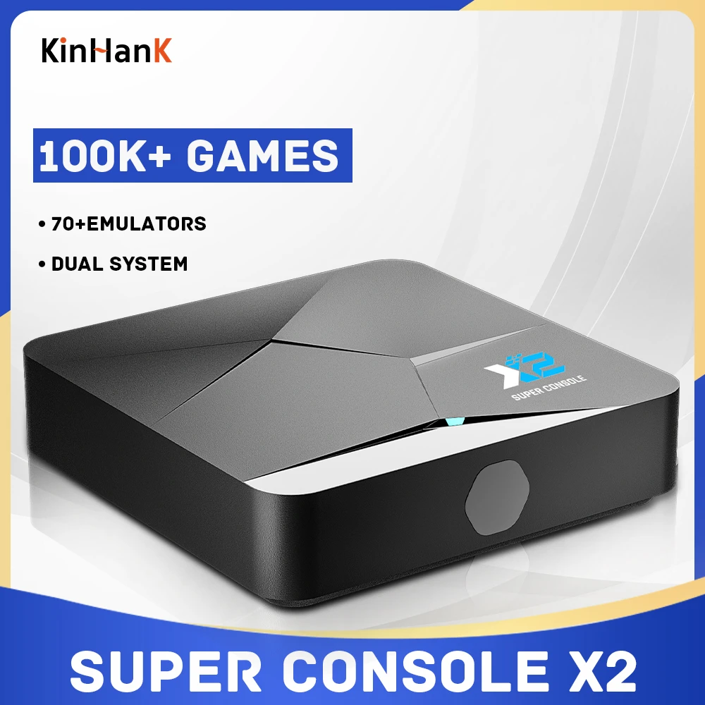 Kinhank Super Console X2 Has Emuelec4.5/Android 9.0 Dual System With 100000+ Classic Retro Games ...