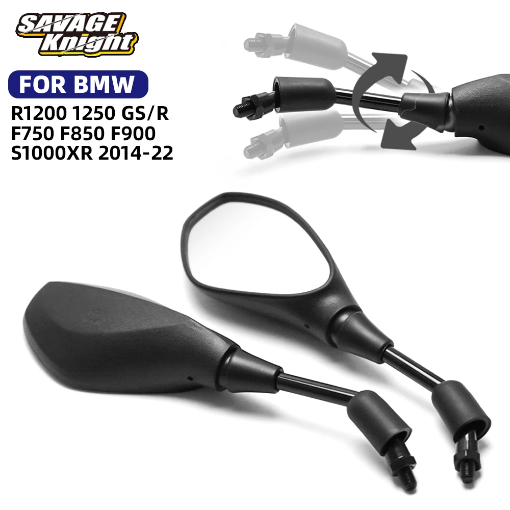 2PCS Motorcycle Rear Mirrors For BMW R1200R R1250R R1200GS LC R1250GS ...