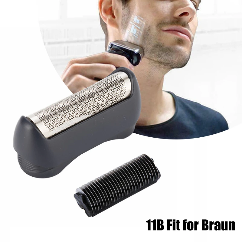 1 Set 11b Shaver Foil & Cutter Replacement For Braun Series 110 120 130 ...